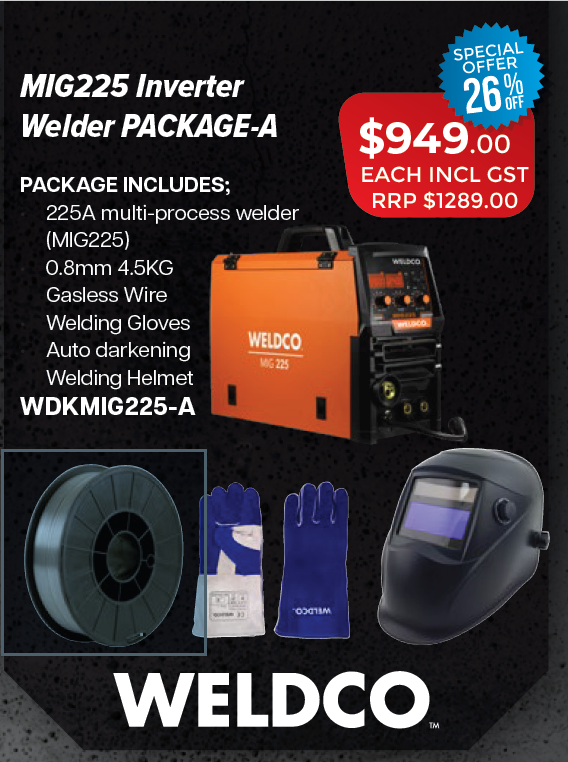WELDCO | 200A Inverter ARC / TIG welder | 15A Plug | Herbos Equipment