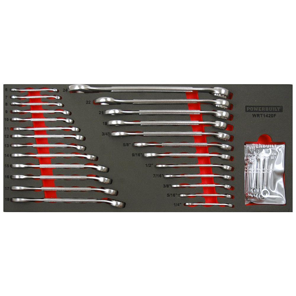 Powerbuilt 46Pc Combination R&Oe Spanner Tray – Herbos Equipment
