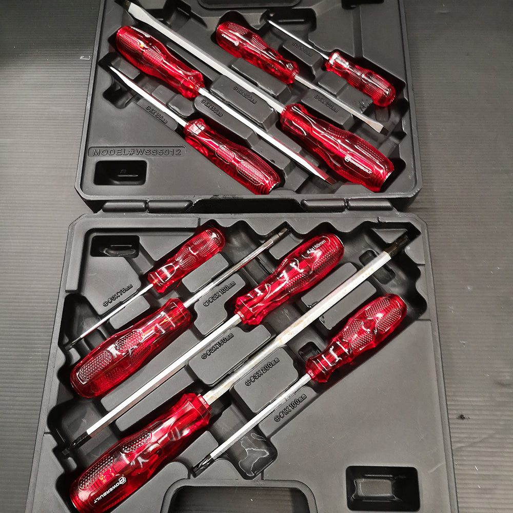 Screwdriver | POWERBUILT 10pc HD Screwdriver set | Herbos Equipment